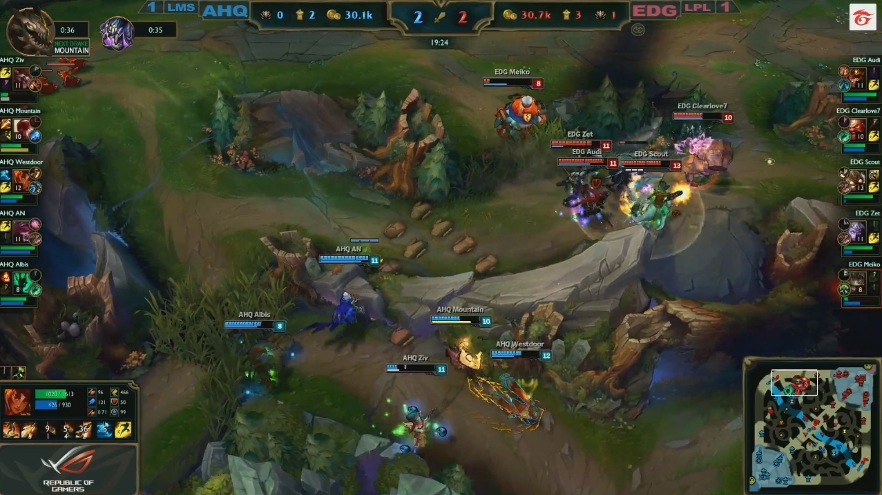 《英雄聯盟》亞洲對抗賽Day3，AHQ神逆轉EDG，LMS率先聽牌 | 4Gamers